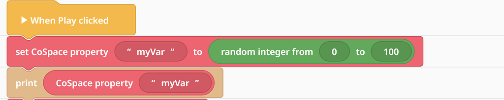 Set property cant save random number - CoBlocks - Delightex Edu Forum