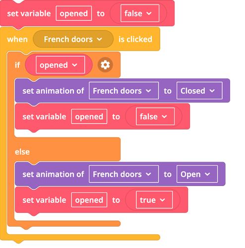 How to create the coding of closing and opening a door on repeat ...