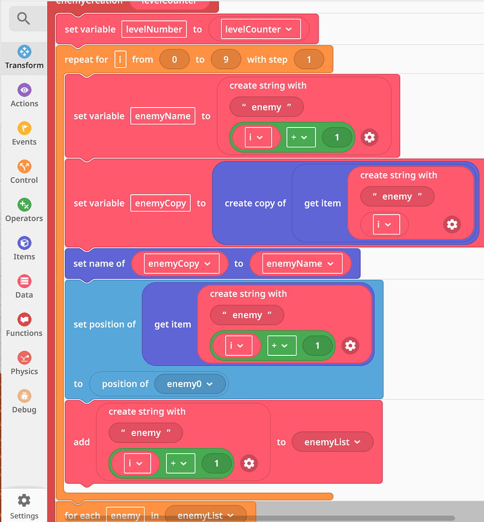 Help with detecting collision referencing a list of objects - Coding - Delightex Edu Forum