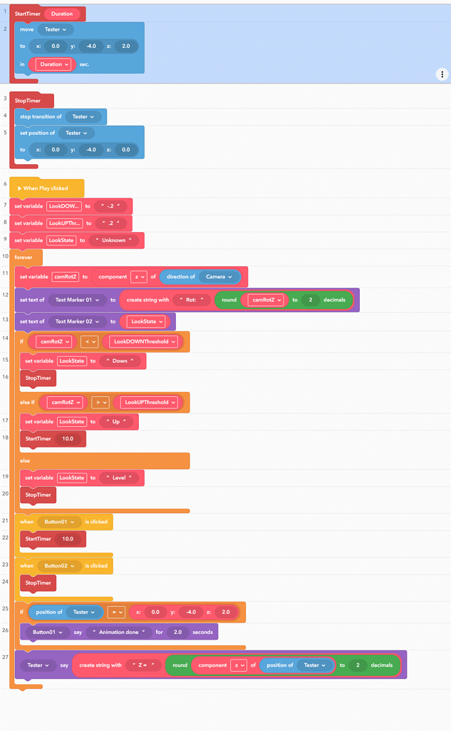 Can't test conditions while object moving - Coding - Delightex Edu Forum