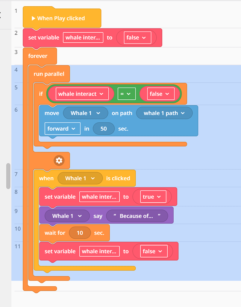 Why does my variable code not work? - Coding - Delightex Edu Forum